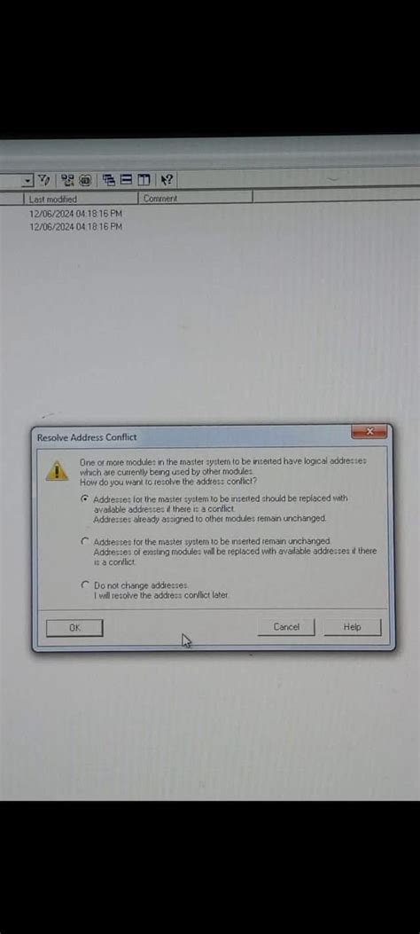 Troubleshooting Siemens The Message Youre Encountering Indicates An Address Conflict When