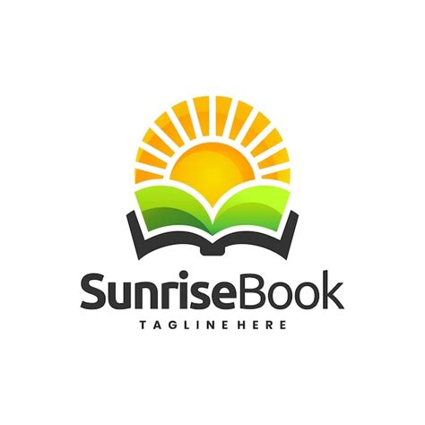 Premium Vector Book Education Logo With Sunrise Concept