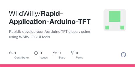Github Wildwilly Rapid Application Arduino Tft Rapidly Develop Your Aurduino Tft Dispaly