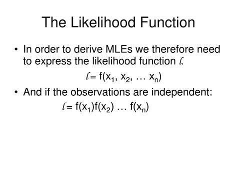 Ppt Maximum Likelihood Powerpoint Presentation Free Download Id
