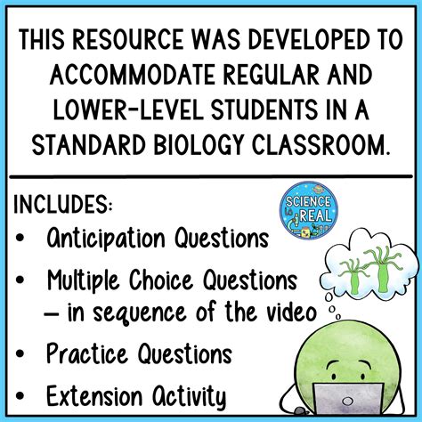 Classification Amoeba Sisters Video Handout Science Is Real Education