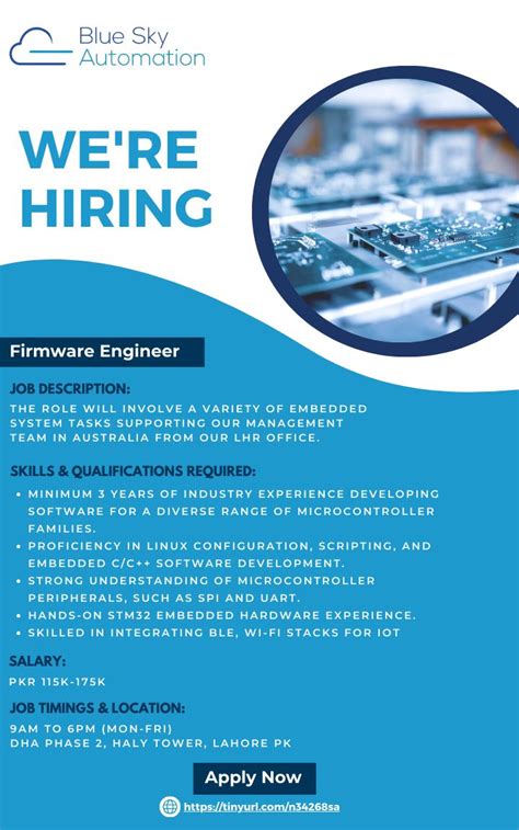 Blue Sky Automation On Linkedin Firmwareengineer Firmwaredevelopment