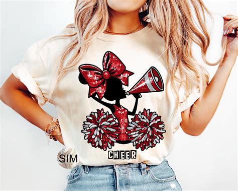 Cheer Bow Png Faux Sequin Cheer Bow Red Cheerleader Sequin Bow Png Cheerleader Bow Png