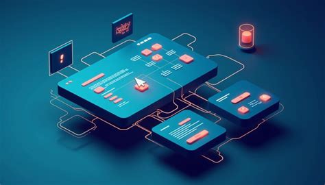 Free Floating Interface Network Image Dashboard Isometric 3d
