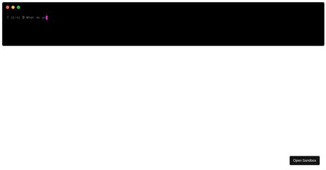 React Animated Terminal Forked Codesandbox