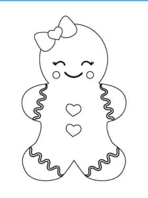 Gingerbread Girl Coloring Pages