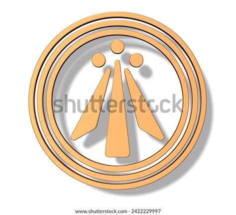 3d Illustration Celtic Awen Symbol Stock Illustration 2422229997 Shutterstock