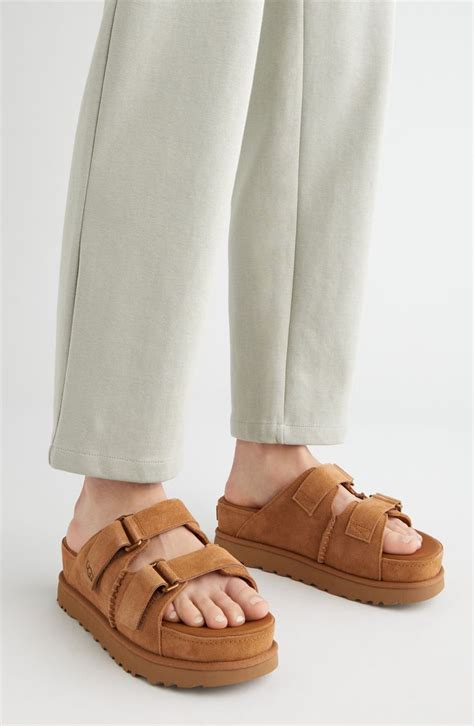 Ugg® Goldenstar Platform Slide Sandal Women Nordstrom Leather
