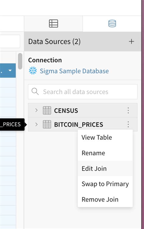 How To Perform A Join In Workbooks Or Datasets Knowledge Hub Sigma Community