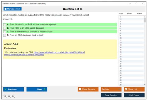 Alibaba Cloud Aca Database Study And Practice Practice Exam 2025