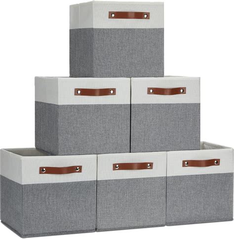 Collapsible Storage Bins Fabric Storage Cubes For Home 11x11 Cube