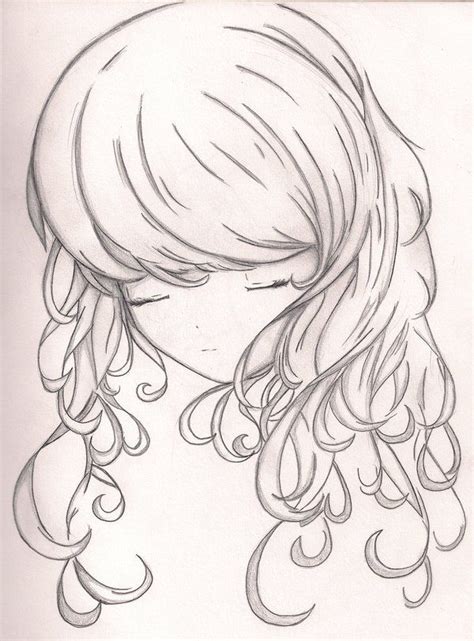 How To Draw Curly Anime Hair For Girls
