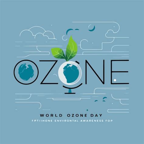 World Ozone Day Background Design For Poster Template Premium Ai