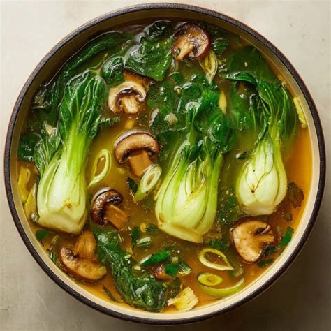Bok Choy Soup With Garlic And Ginger Cooking Circuit