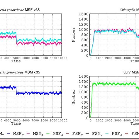 Sti Epidemiology In The Simulated Populations Top Panels In The Msf Download Scientific