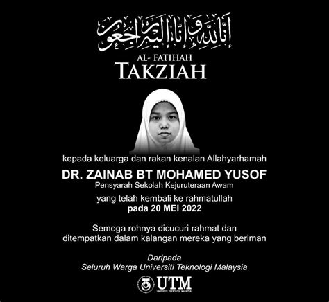 Seluruh Warga Utm Universiti Teknologi Malaysia Utm