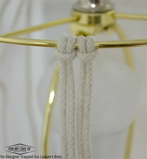 DIY Macrame Lamp Shade Tutorial Designer Trapped