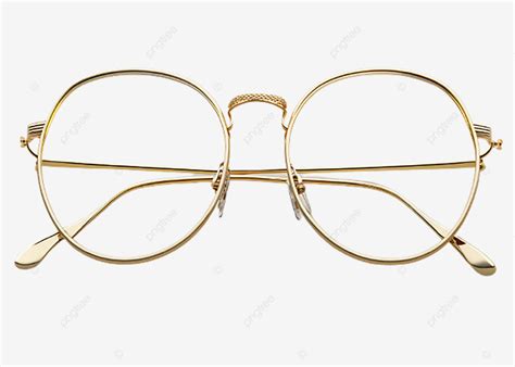 Glasses Frame Golden Pop Glasses Frames Golden Popular Png