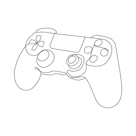 Premium Vector Game Controller Single Continuous Line Drawing Video Games Playstation Gaming