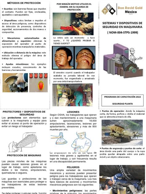 Nom 004 Stps 1999 Sistemas Y Dispositivos De Seguridad En Maquinaria Pdf