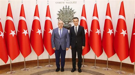 Prof Dr İlker Murat Ar Çorum Valisi Zülkif Dağlıyı Ziyaret Etti