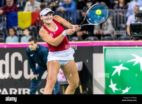 February 10 2018 Bianca Andreescu Can During The Fed Cup By Bnp 2018 Game Between Romania