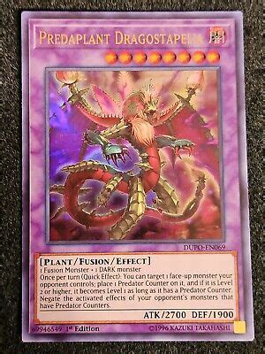 Yugioh Predaplant Dragostapelia Dupo En069 Ultra Rare 1st Ed Nm Ebay