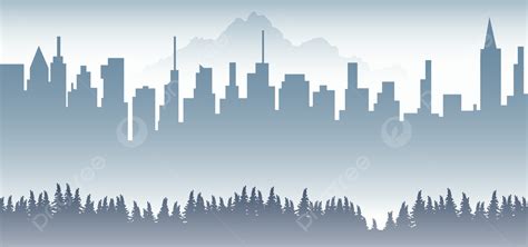 City Cloudy Background Vector Design Real Estate Banner Cottages