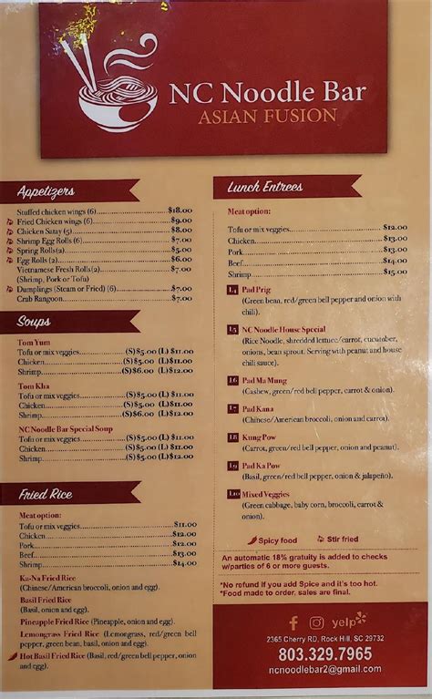 Noodle Bar Rock Hill At Laura Shann Blog