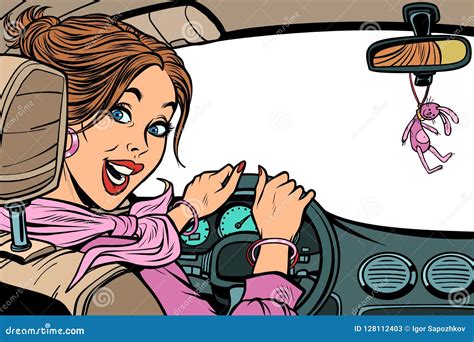Man And Woman Driver License Cartoon Vector 98494103