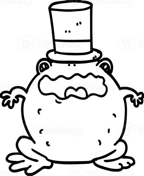 Cartoon Toad Wearing Top Hat Icon 40500877 Png