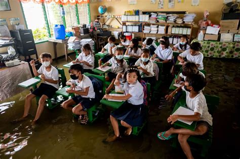 Hell Or High Water Filipino Schools Lashed By Climate Extremes