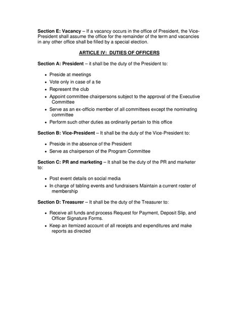 Constitution Examples For Clubs At Maddison Koerstz Blog