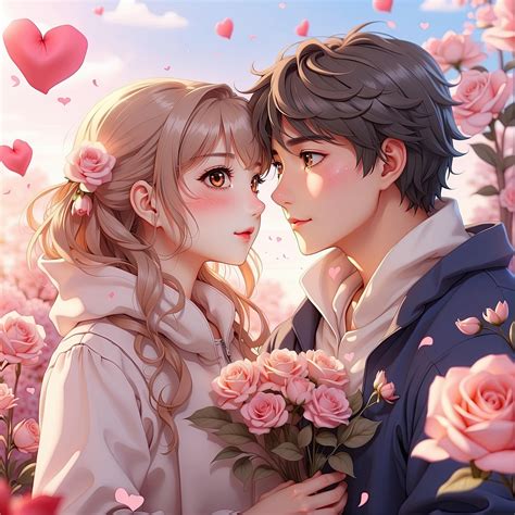 Download Ai Generated Couple Anime Royalty Free Stock Illustration