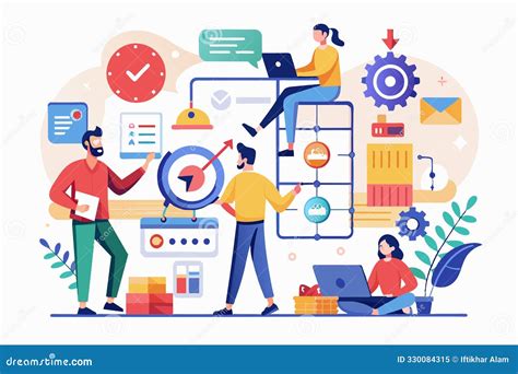 A Diverse Team Collaborates On Project Management Using Agile Methods