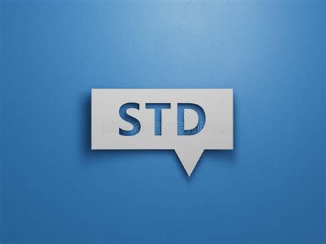 Std Sexually Transmitted Infections Text On Speech Bubble Medical