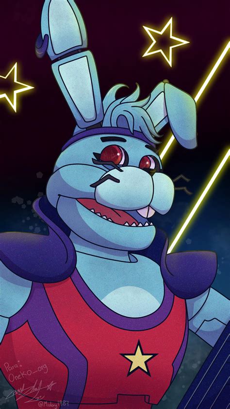 Glamrock Bonnie Fnaf Security Breach By Midoryarts On Deviantart