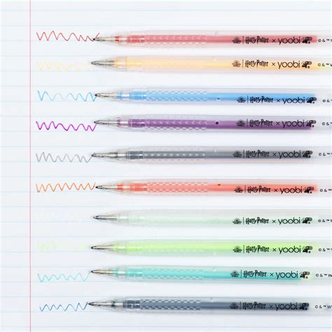Yoobi X Harry Potter Gel Pens With Charms 10 Pack