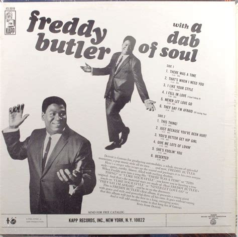 Rien Que Des Vinyls Freddy Butler 1967 Us Kapp 1519 With A Dab