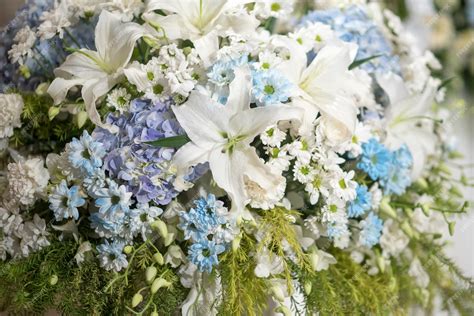 Fondo Blanco De La Flor De La Boda Foto Premium