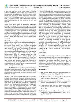 Evolution Of MEMS Technology PDF