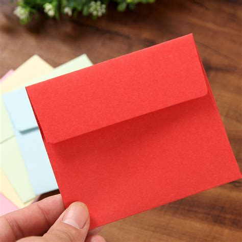 Kleur Mini Kleine Envelop Effen Kleur Bank Cardli Grandado