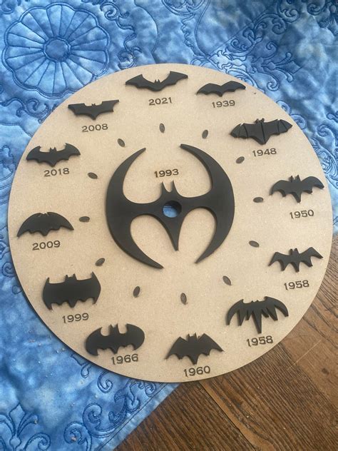 Batman Evolution Clock Rlasercutting