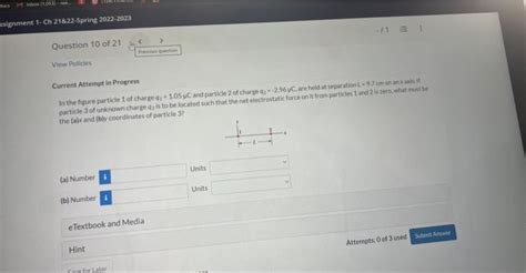 solved current attempt in progress in the figure particle 1