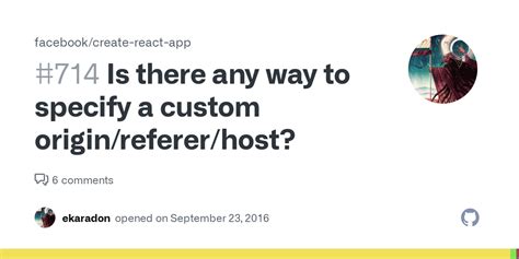 Is There Any Way To Specify A Custom Originrefererhost · Issue 714