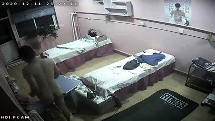 Couple Having Crazy Sex On Floor After Massage Parlor Closes F