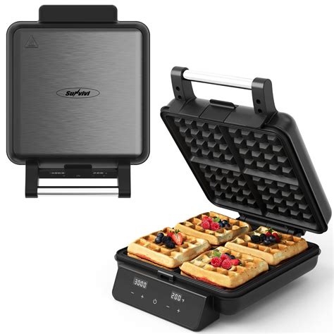 Green4ever 4 Slice Waffle Maker Wayfair