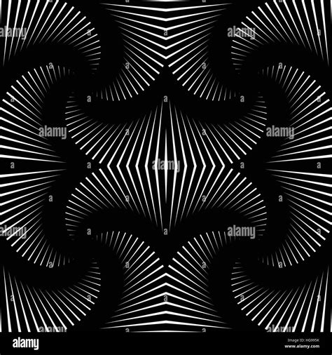 Monochrome Spiral Twirl Element Geometric Rotating Shape Stock Vector