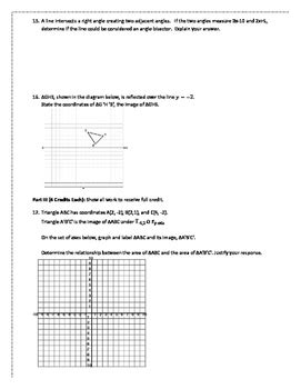 Unit Test Foundations For Geometry PDF With Answers By Common Core Geometry