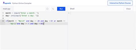 SOLVED C Program That Takes A Date As Input And Outputs The Date S Season